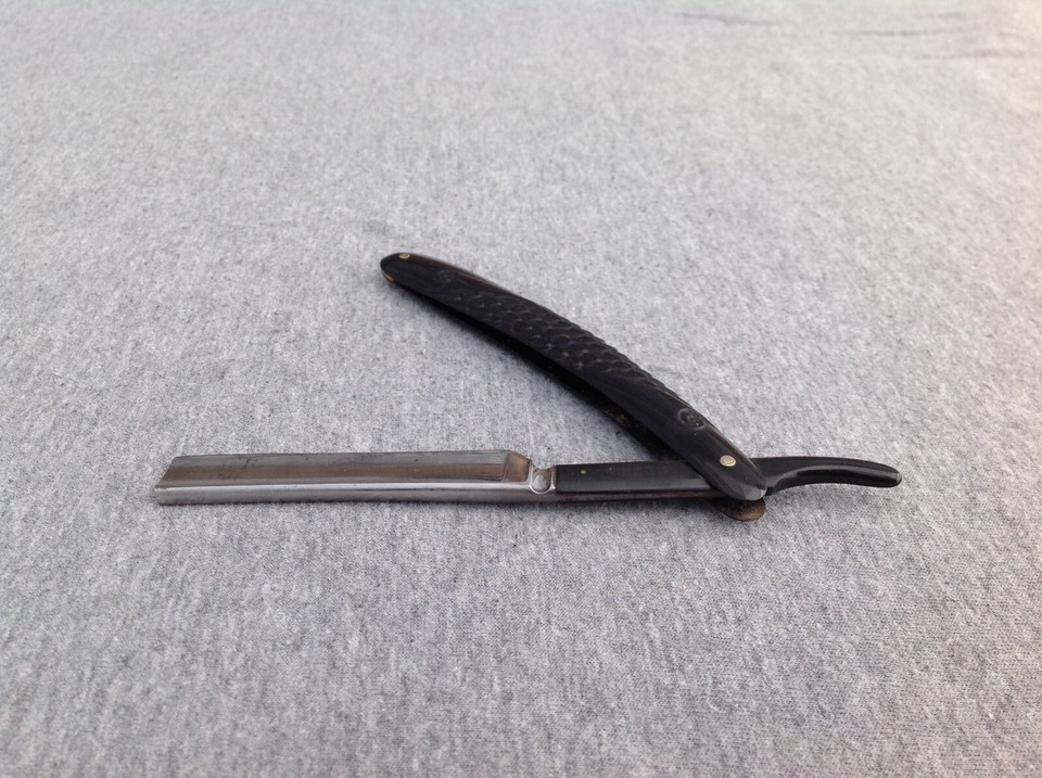 H Boker & Co Straight Razor, Black Tang & Fancy Scales | eBay