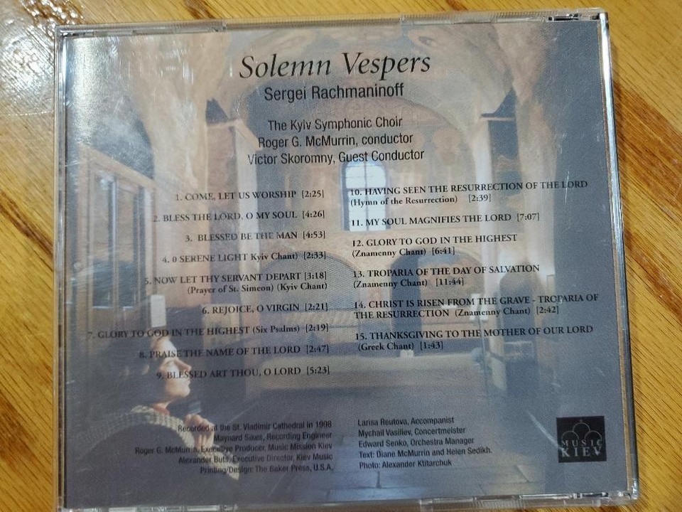 SERGEI RACHMANINOFF CD - SOLEMN VESPERS | eBay