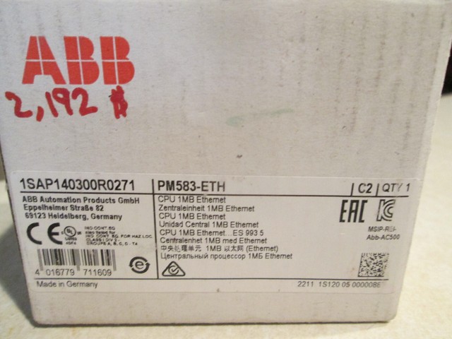 1pc ABB PLC Ac500 CPU Pm583-eth AU for sale online | eBay
