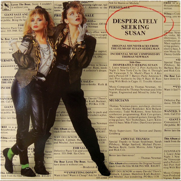 Desperately Seeking Susan / Making Mr. Right, Soundtrack, LP: Tomas ...