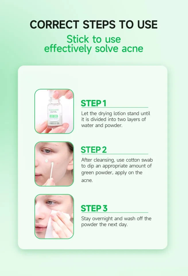 GMEELAN Guaiacwood (EXP08/2026) Sulfur Acne Drying Lotion Colloidal ...