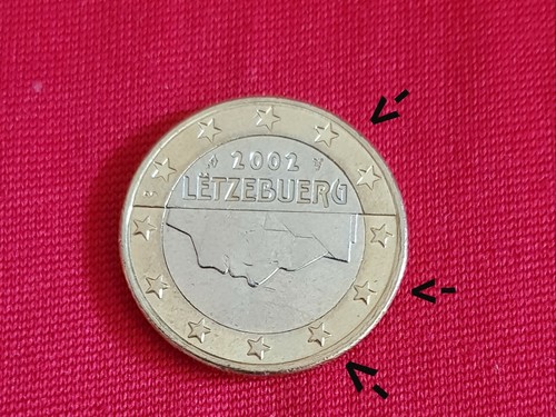 1 Euro Münze Letzebuerg 2002 Selten!!! Dezentriert | eBay
