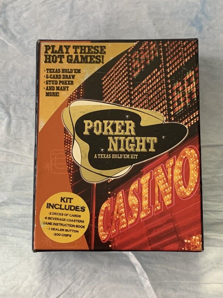 POKER KIT NIGHT OF TEXAS HOLD’em And Many More POKER GAME SET | eBay