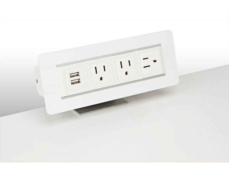 MOCKETT - PCS48F - EDGE MOUNT POWER DOCK WITH DUAL USB CHARGER - 3 ...