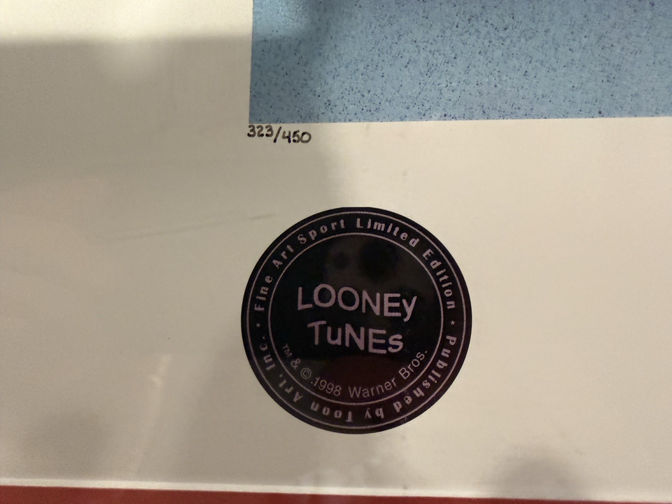 Luney Tunes Warner Bros. Lithograph 323 of 450 & 8 signatures Pete Rose ...