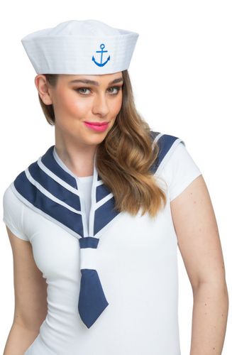 Instant Sailor Kit Mens Ladies Navy Fancy Dress Accessory Kit Stag Hen ...