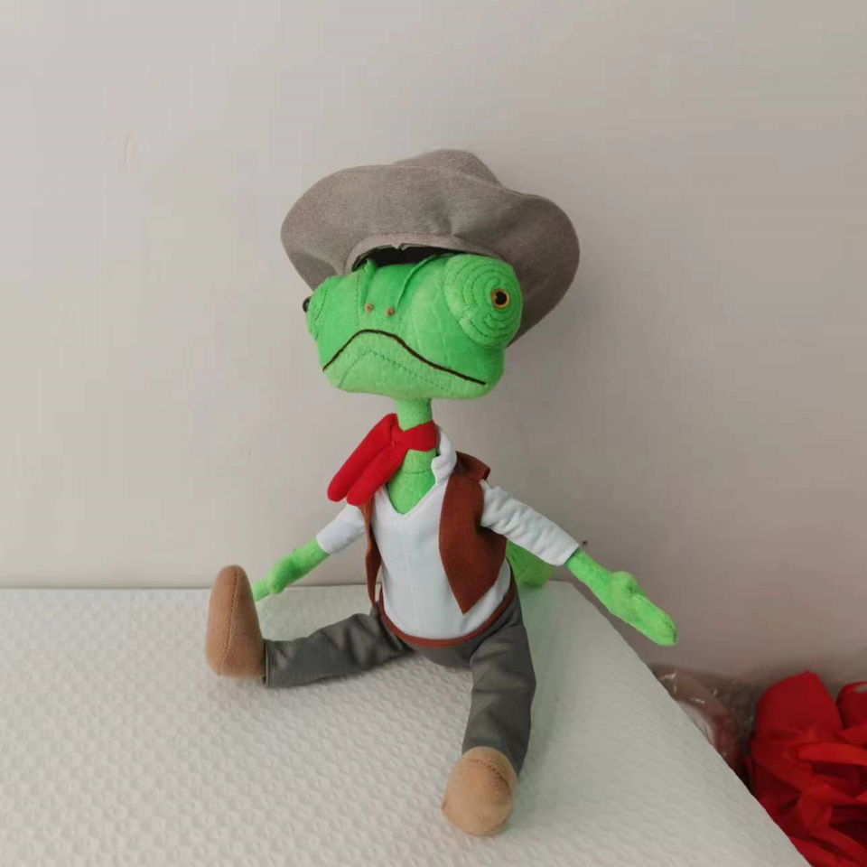 Rare Rango Green Lizard 12" Plush Toy Figure Johnny Depp Paramount New ...