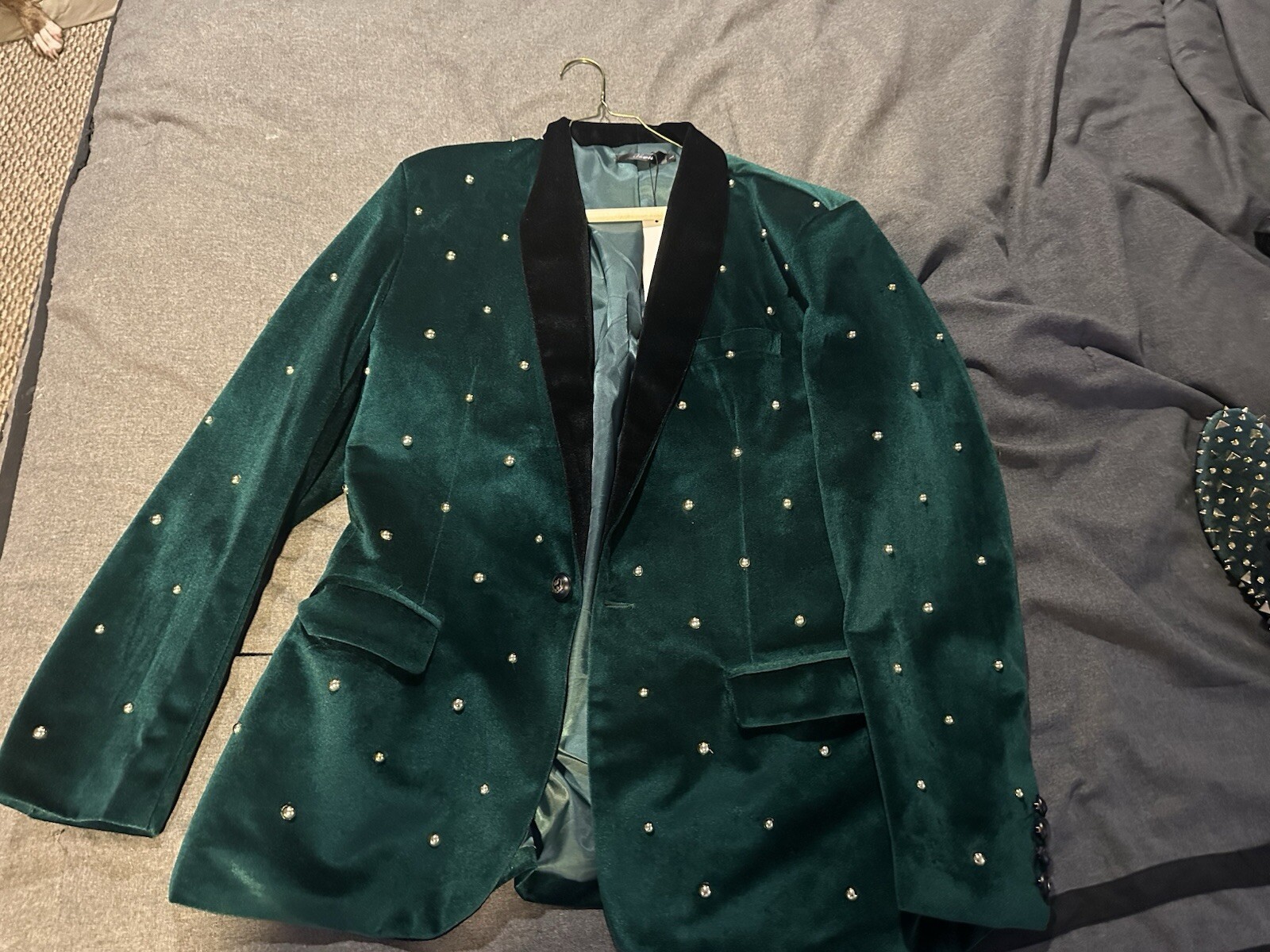 Custom Prom Jacket Emerald Green - Gem