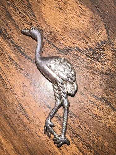 BEST Silver Crane Bird Brooch Pin Mexico | eBay
