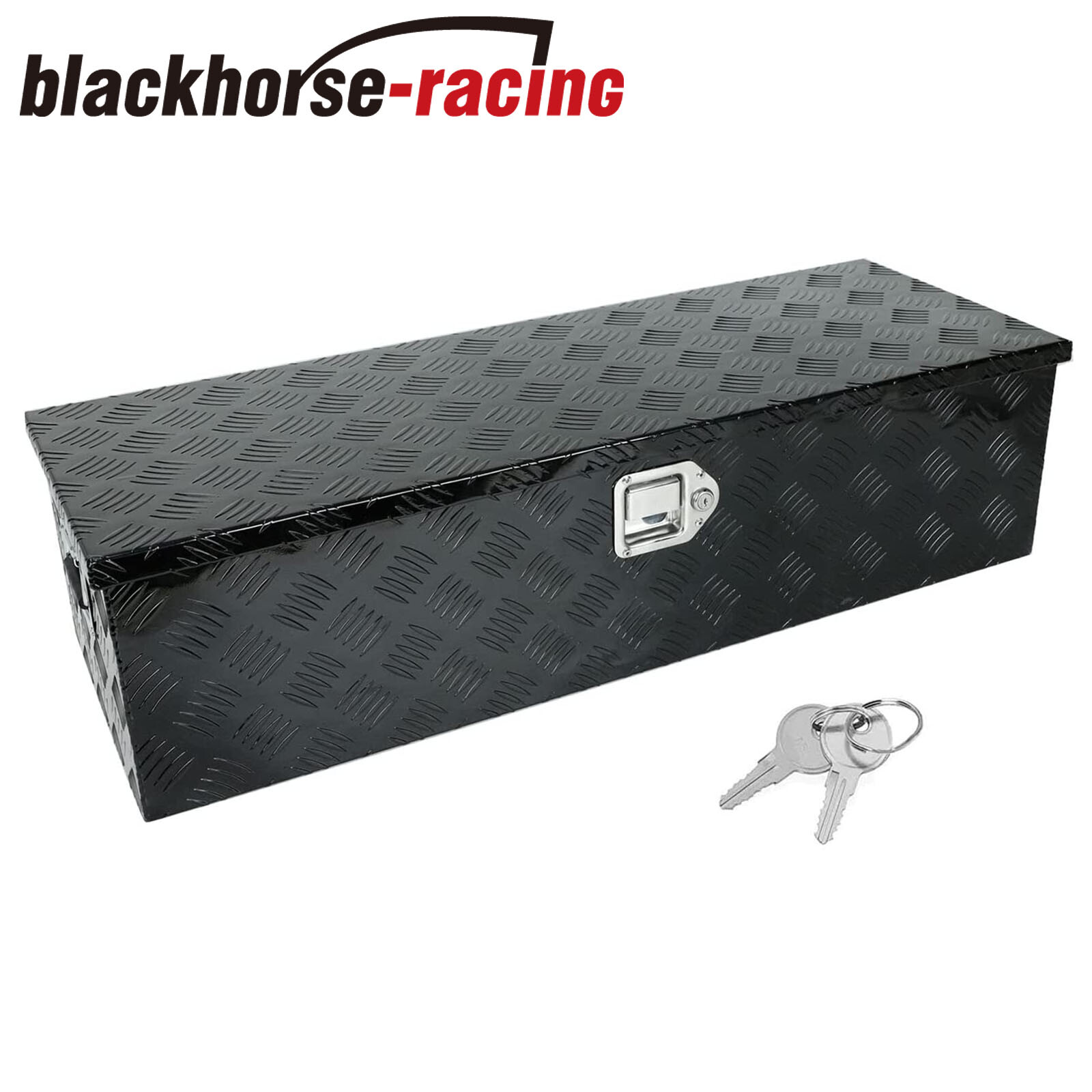 39"X13"X10" BLACK ALUMINUM PICKUP TRUCK TRUNK BED TOOL BOX TRAILER ...