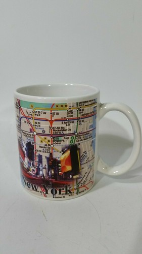 Vintage New York City NYC Subway Map Coffee Mug | eBay