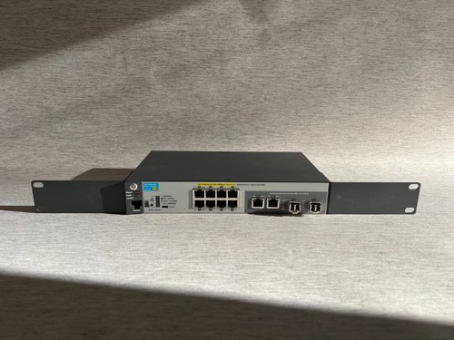 HP Aruba J9774A 2530-8G PoE+ Gigabit Switch with Rack Mounts and Power ...