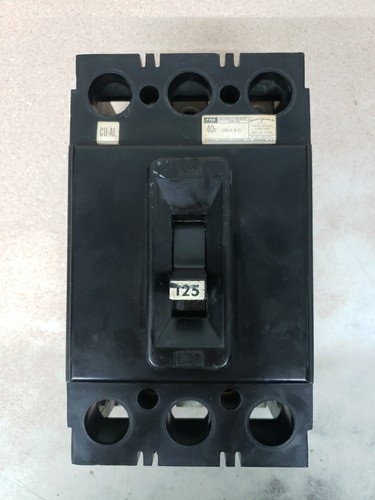 Federal Pacific NEJ233125 Type NEJ 240VAC 125A 3 Pole Circuit Breaker ...