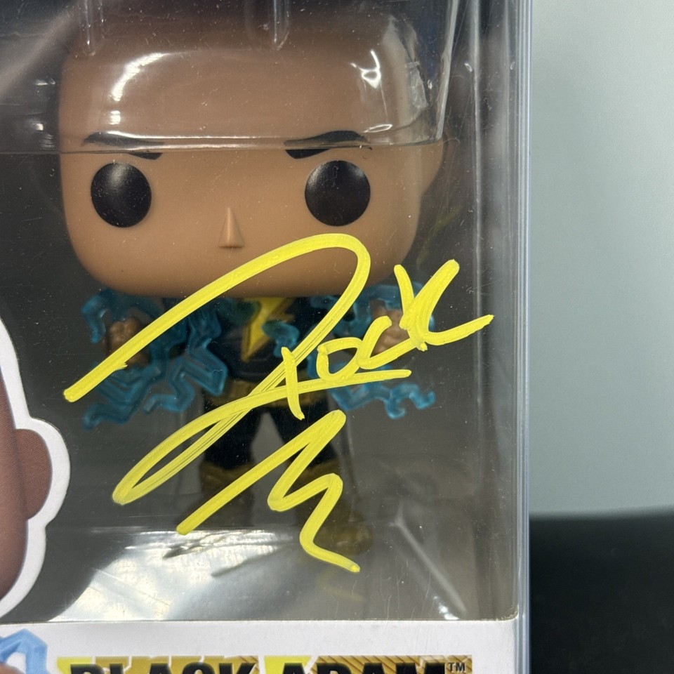 Dwayne Johnson ‘The Rock’ Autographed Black Adam Funko Pop! #1232 COA ...