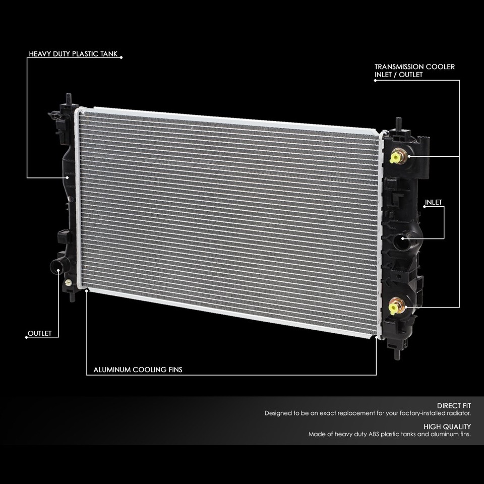 For 2014-2019 Chevy Impala Buick Regal Radiator OE Style Aluminum Core ...
