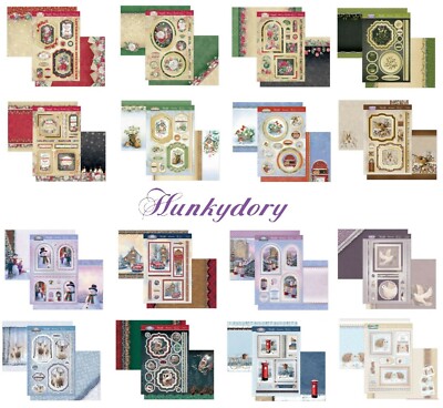 Hunkydory Christmas Card Making Kits Festive XMAS Luxury Topper Set ...