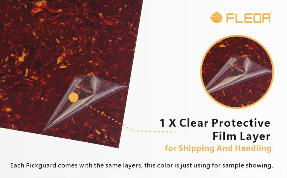 Red Tortoise Shell Acoustic Guitar Pickguard Material Blank Sheet ...