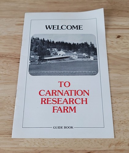 Vintage WELCOME TO CARNATION RESEARCH FARM GUIDE BOOK Booklet/Pamphlet ...