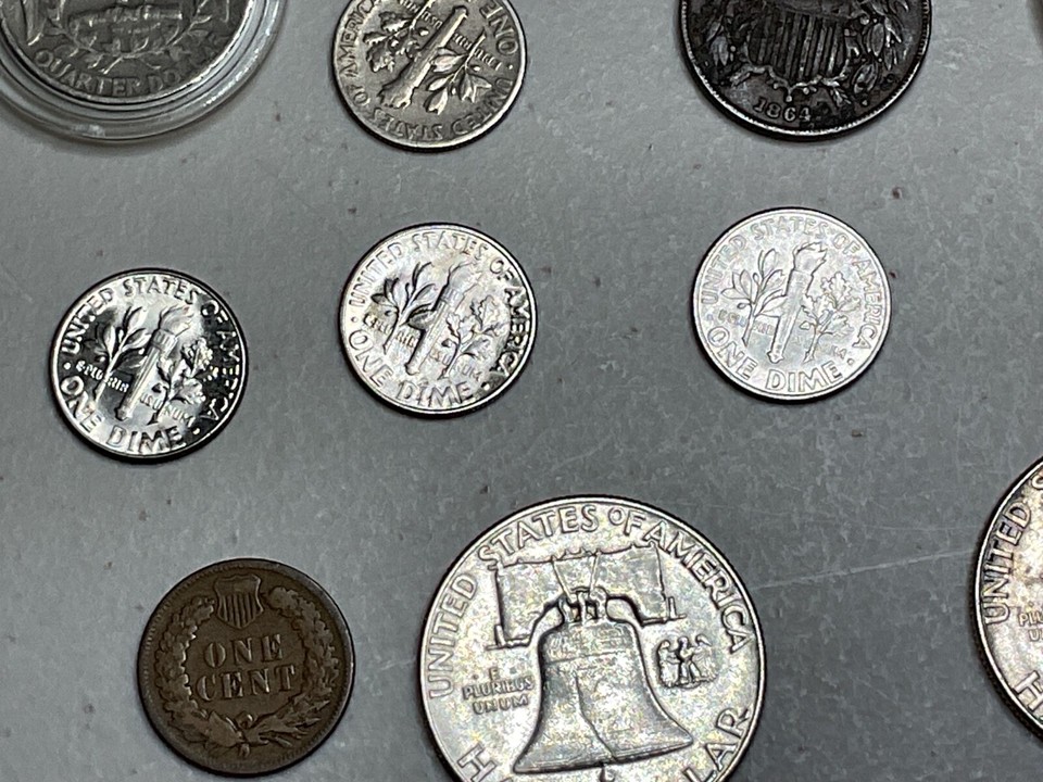 Old vintage Coin Sale/Mixed coin Lot/ SILVER/RARE COINS, very gradable ...