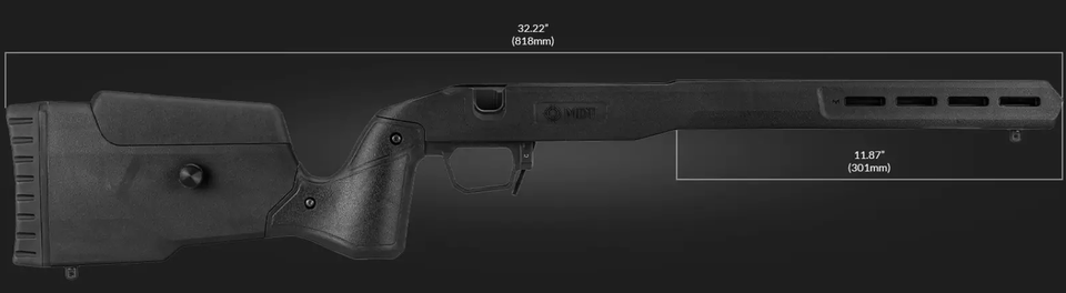 MDT Field Stock Rifle Chassis Fits Howa 1500 Short Action Black 105826 ...