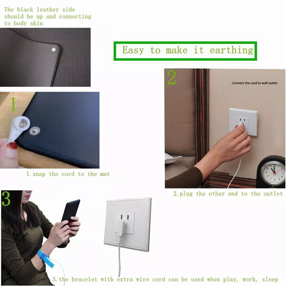 Earthing Universal Mats Shielding Therapy Kit US 26.7"x9.8" EMF ...