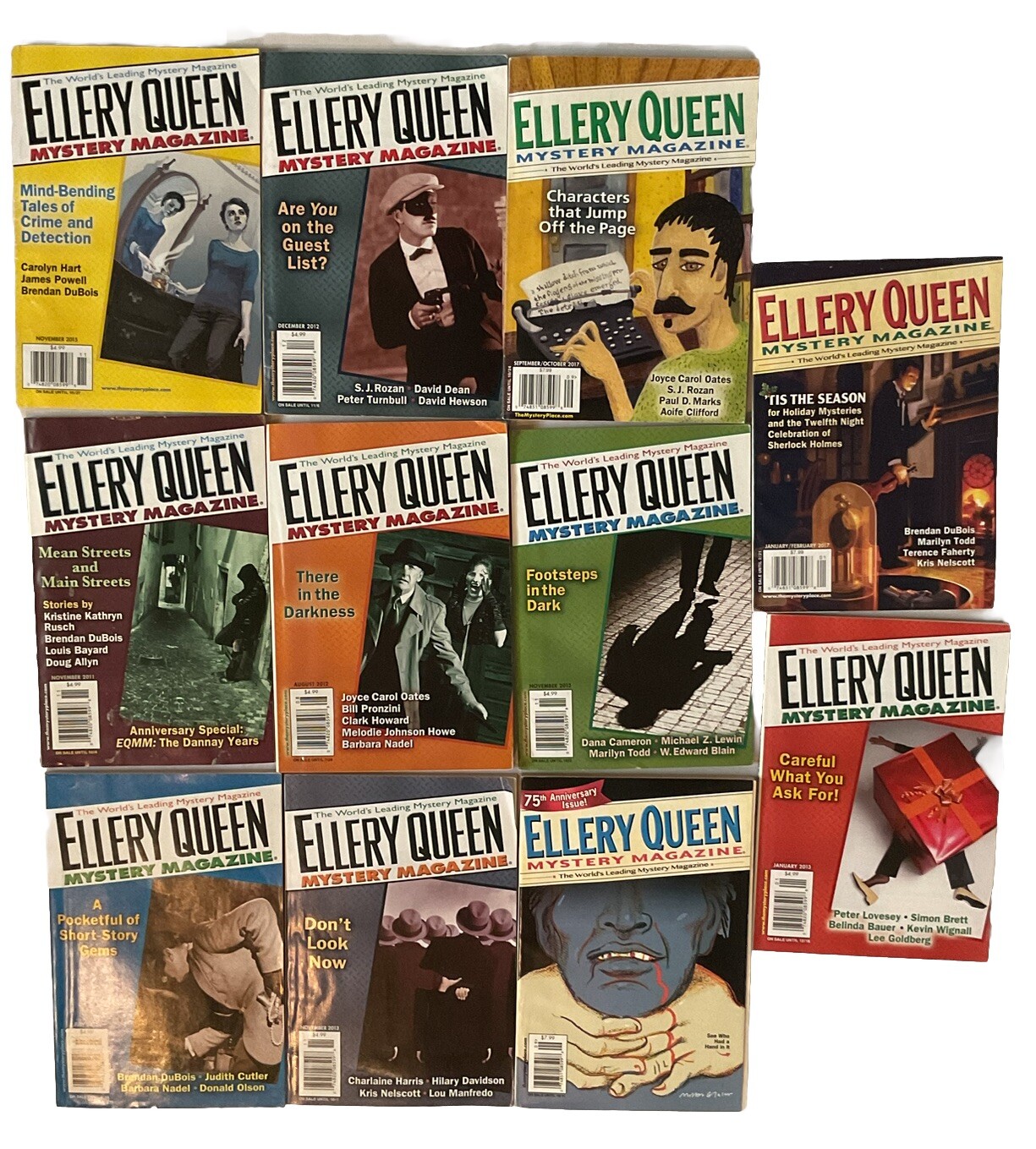 Vintage ELLERY QUEEN MYSTERY MAGAZINES Lot Of 11 | eBay