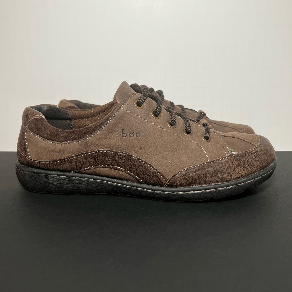 Womens BOC Born Concept Brown Leather Oxford Shoes / … - Gem