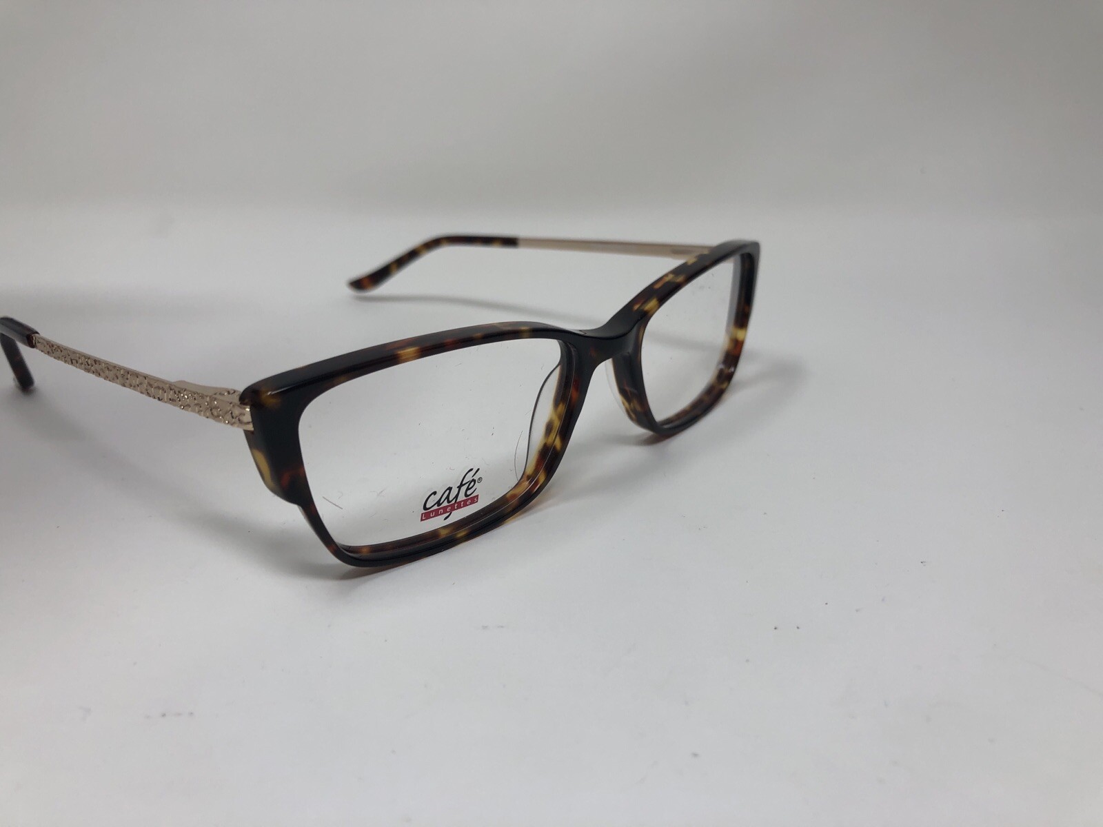 Cafe Lunettes Eyeglasses Frame 3304 C1 52-17-135 Gold Tortoise Full Rim ...