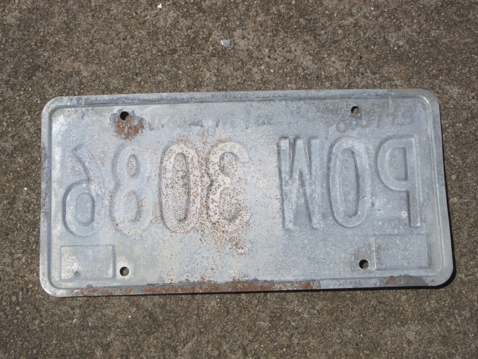 2008 Alabama Prisoner of War License Plate POW 3086 God Bless America ...