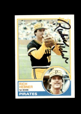 Rich Hebner 1983 Topps Pirates authentic autographed card | eBay
