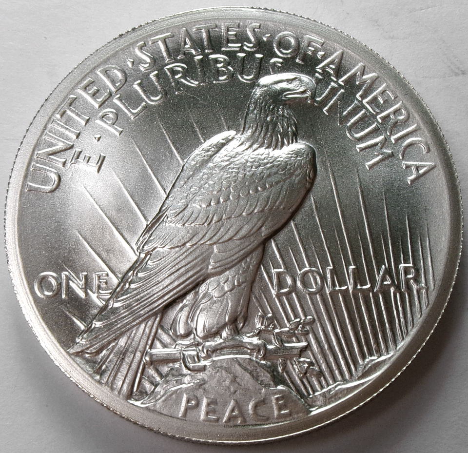 (2017) 1917 Peace Silver Dollar 'Broken Sword' WWI Die Pair 1 Daniel ...