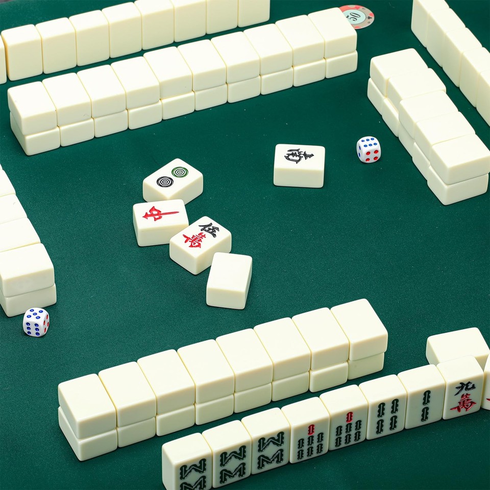 Buryeah Mahjong Mat Large Non Slip Neoprene Rubber Table Mat Noise ...