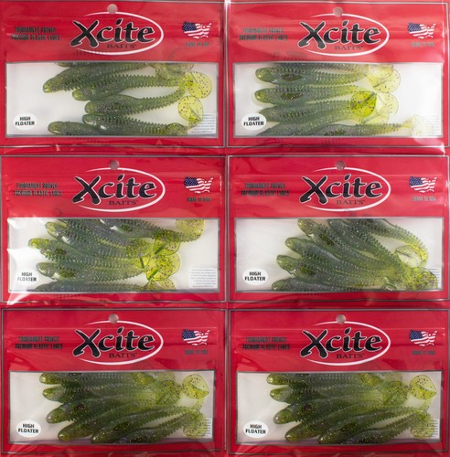 (LOT OF 6) XCITE BAITS SHADNASTY SWIMBAIT 4" WATERMELON CANDY G5701 | eBay