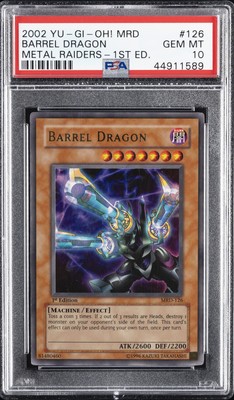 2002 YU-GI-OH! MRD-METAL RAIDERS 1ST ED #126 BARREL DRAGON PSA 10 | eBay
