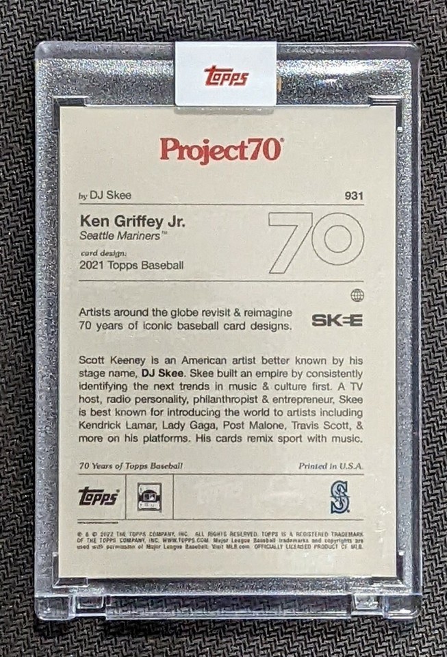 2021 Topps Project 70 Card 931 - Ken Griffey Jr. by DJ Skee | eBay