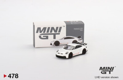 MINI GT Porsche 911 (992) GT3 White #478 (LorR Random delivery) 1/64 | eBay
