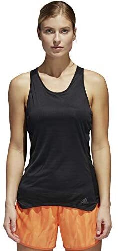 adidas Womens Running Response Built-in Cup Tank Top Black/Dark Solid ...