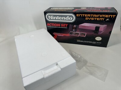 Nintendo NES Action Set BOX & Styrofoam ONLY Authentic Video Game ...