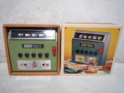 WACO DRAW POKER CORDLESS HANDHELD ELECTRIC POKER GAME w/BOX ~ 1971 ...