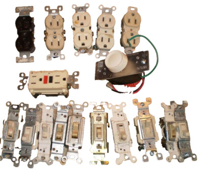 17pc Lot 15amp 125V Electric Outlets Receptacle 120 Switches | eBay