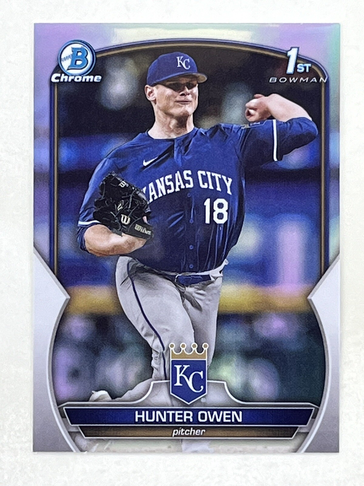 Hunter Owen 2023 Bowman Draft Chrome Refractor 1st #BDC-5 Royals ...