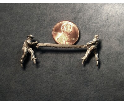 Gandy Dancers HO Scale Metal Unpainted Figure "Two Loggers Sawing" Pre ...