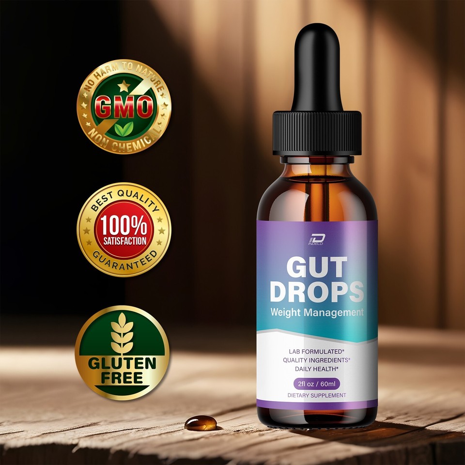 (5 Pack) Gut Drops – GutDrops Extra Strength All Natural Healthy Levels ...