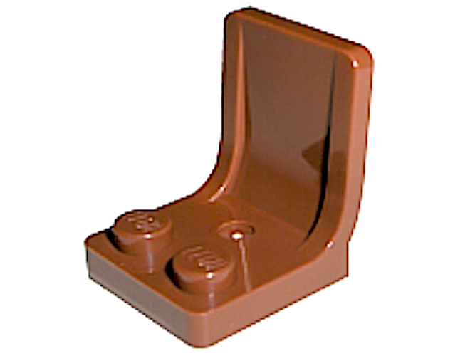 Lego Minifigure Seat Car Vehicle Chair 2x2 Red White Red Brown Black ...