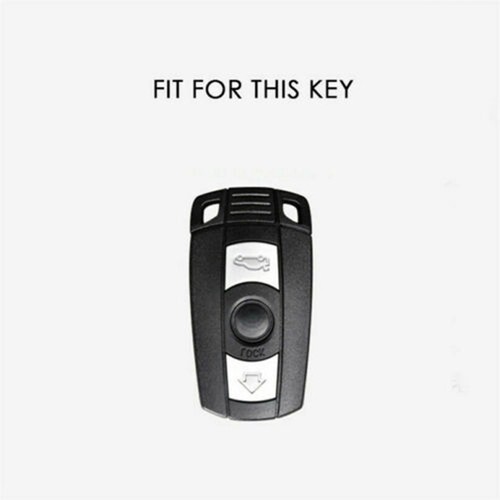Silver Aluminum Key Fob Case Cover For BMW 1 3 5 6 7 Series E90 E92 E60 ...