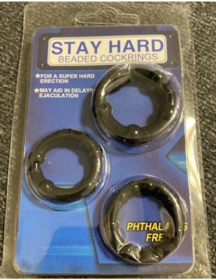 Cockrings Silicone Penis for Errection - BLACK New In Box | eBay