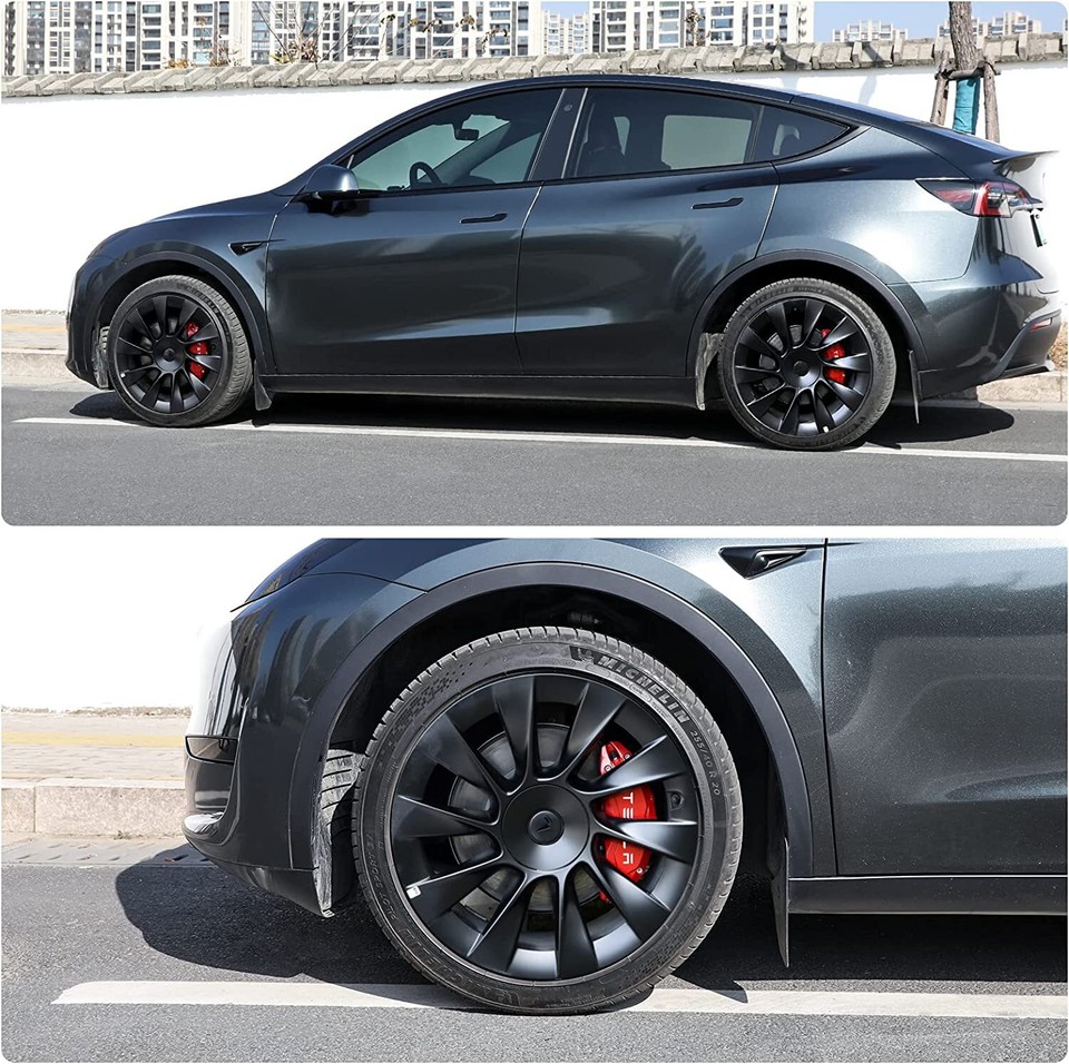 Tesla Model Y Brake Caliper Covers 2020-2024 Accessories Front and Rear ...