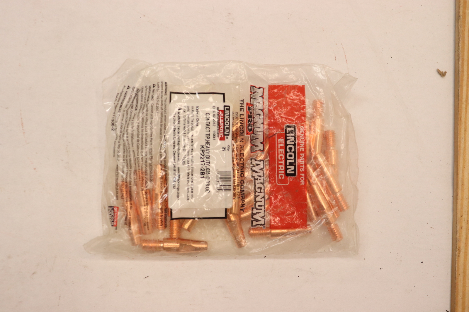 15 Pcs Lincoln Electric Kp2217-2b1 Contact Tip 3/8 Python MIG Gun ...