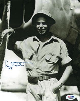 PERRY JOHN "PJ" DAHL WWII AIR FORCE ACE SIGNED 8X10 PHOTO PSA/DNA ...