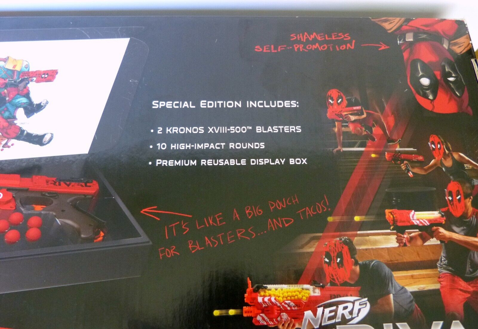 Deadpool Nerf Rival Kronos XVIII-500 Pistol Battling Set 630509612185 ...